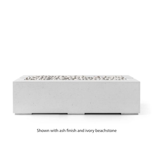 Avera 60" Lightweight Concrete Electronic Fire Pit | Woodland Direct